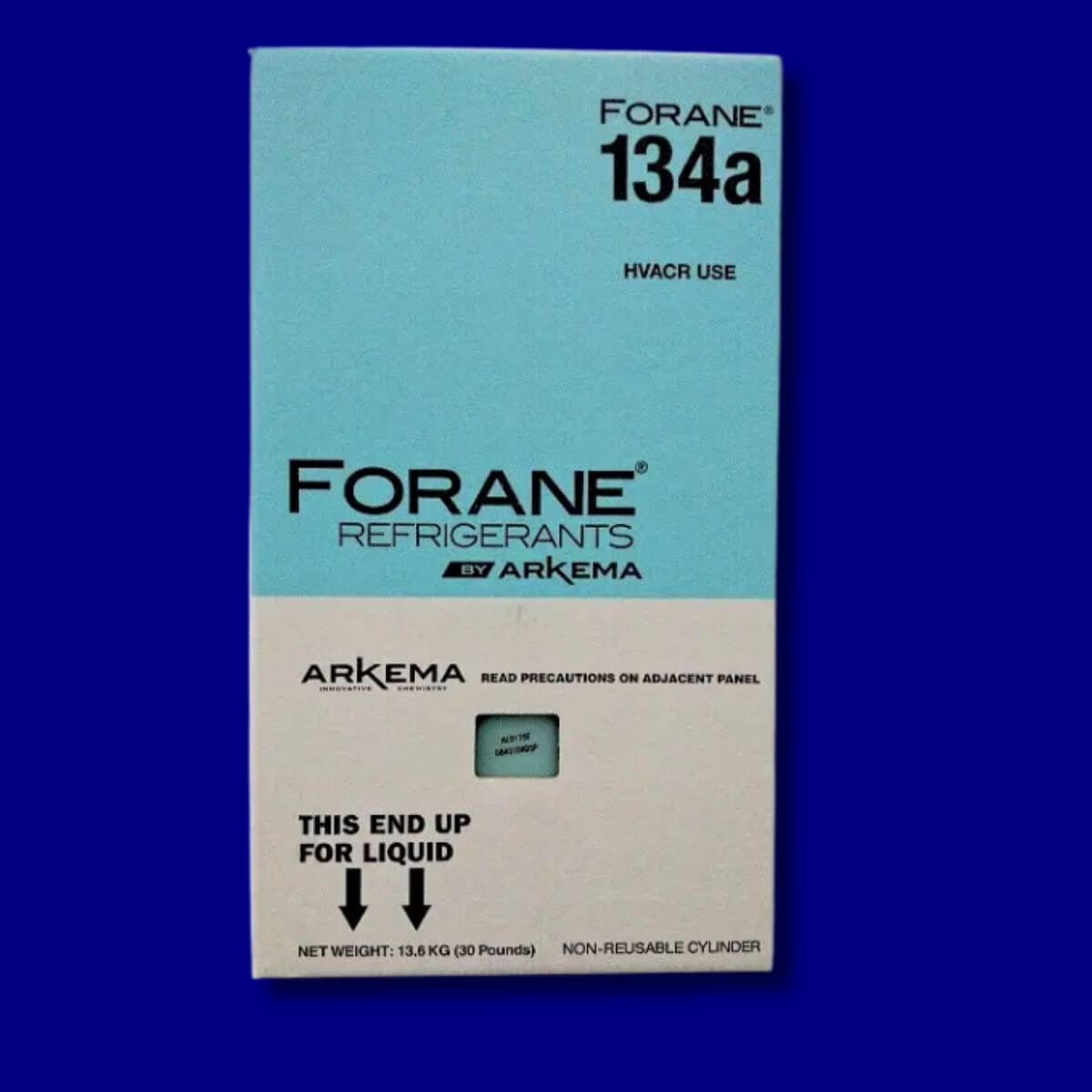 Forane R-134a Refrigerant Gas HFC- 30lb 13.6kg – A. A. Gas Co Ltd