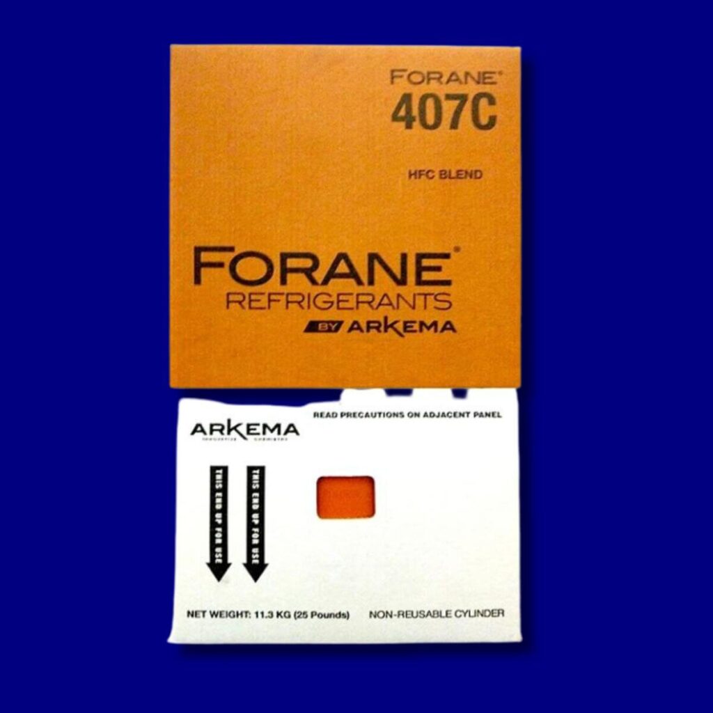 Forane R-407C Refrigerant Cylinders in All Sizes – A. A. Gas Co Ltd