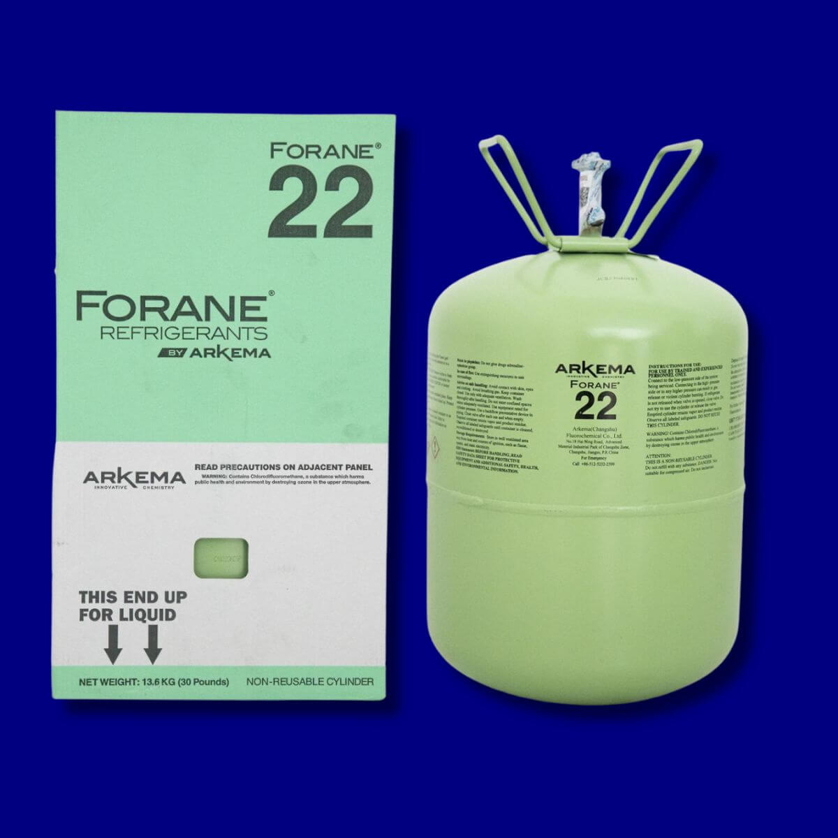 Forane R22 Refrigerant Gas For Air Conditioners – A. A. Gas Co Ltd
